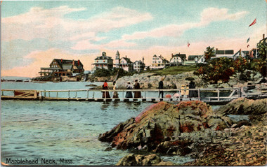 Marblehead Neck - People on dock - The Gayraj
