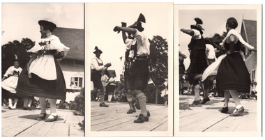 Vintage European Folk Dance Photographs Bavarian Alpine Costumes Set of ...