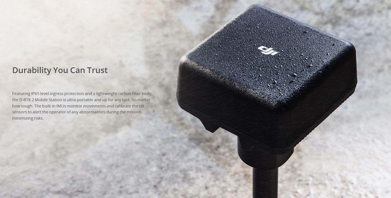 DJI D-RTK 2 High Precision GNSS Mobile Station | Enhance Drone Accuracy