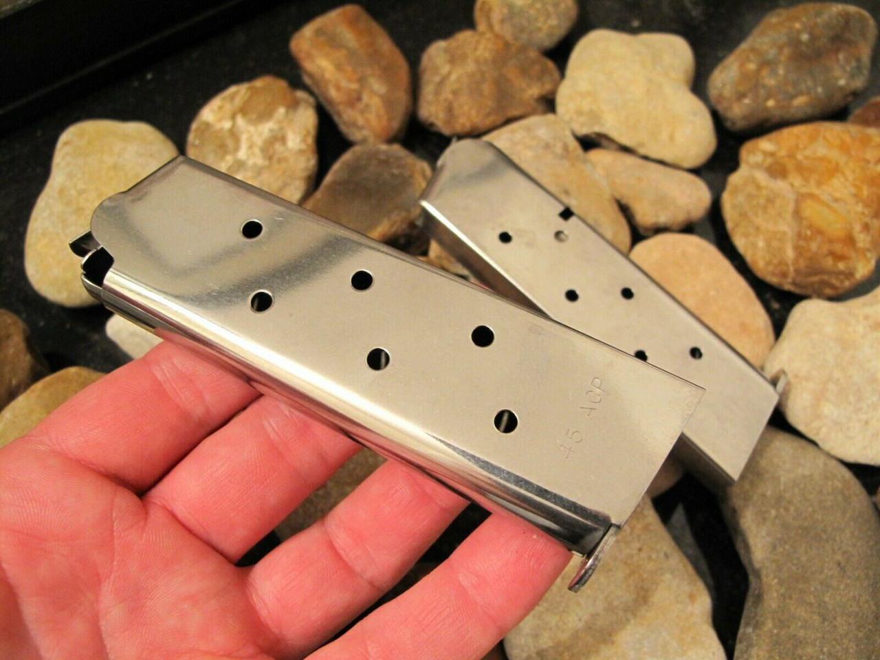 1 COLT 1911 DOUBLE EAGLE .45 45 Auto Magazines Mag 8 PONY STAMPED GLOSS ...