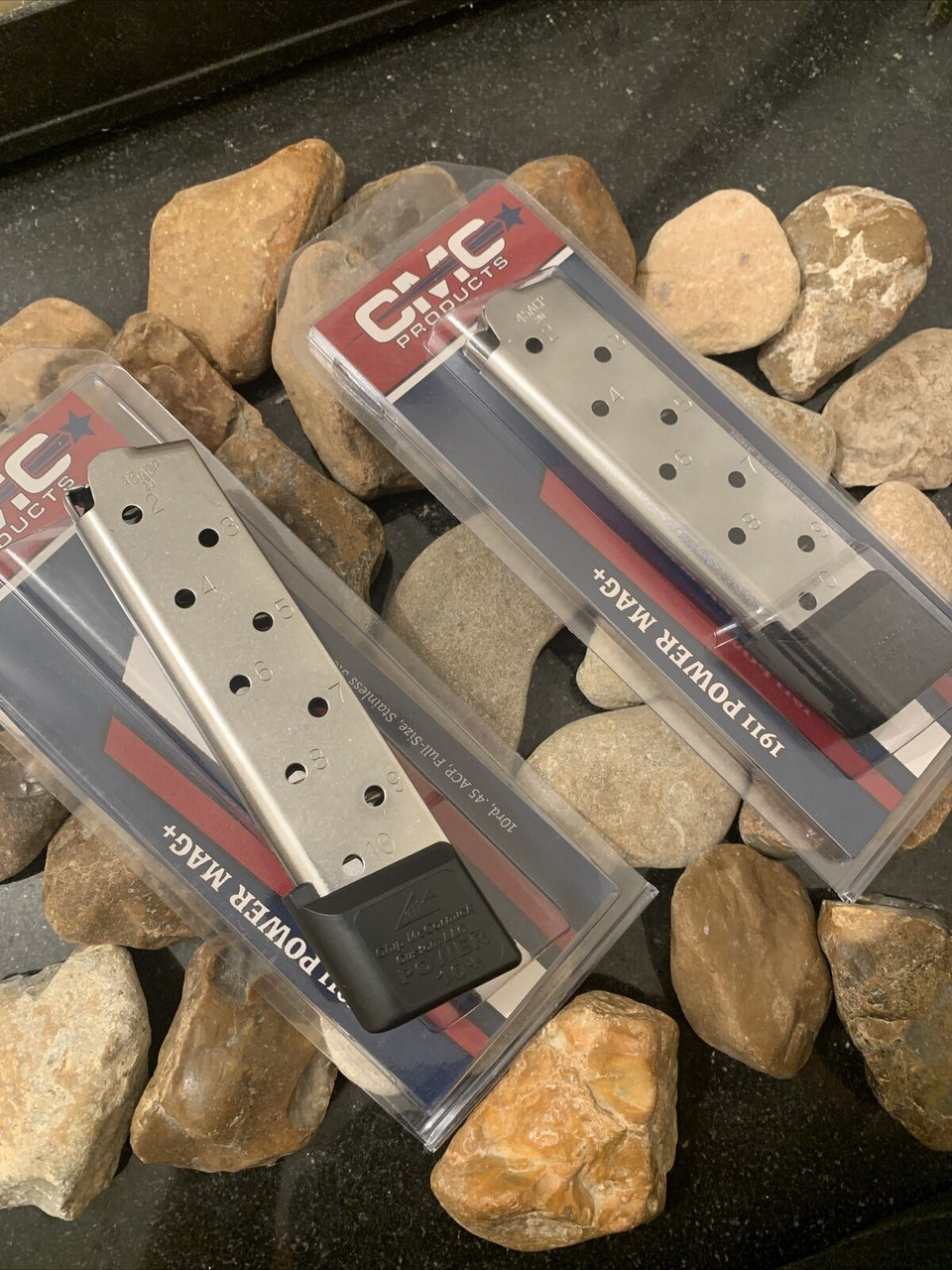 2-Pack Chip McCormick 1911 Govt P+ 10 Rd Combat Magazine .45 ACP Pistol ...