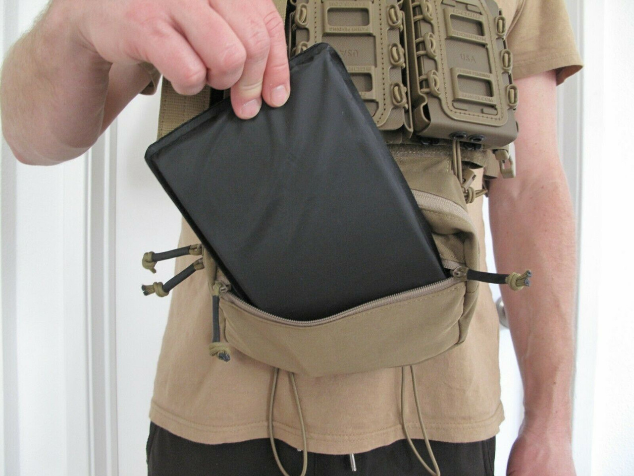 Plate Carrier DANGLER POUCH NIJ IIIA 3A + Ballistic Bulletproof Armor 3 ...