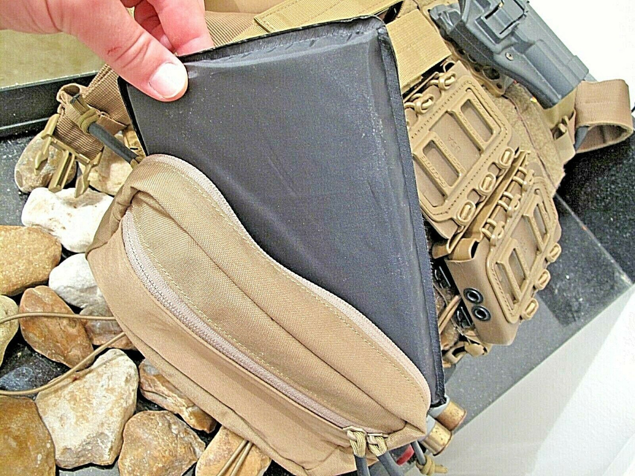 Plate Carrier DANGLER POUCH NIJ IIIA 3A + Ballistic Bulletproof Soft ...