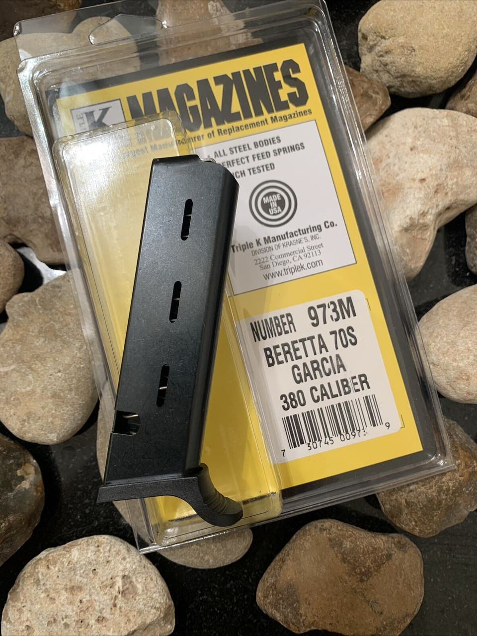 2 Pack Beretta 70S .380ACP 7 Round Magazine 380 .380 Mag US Made Garcia ...