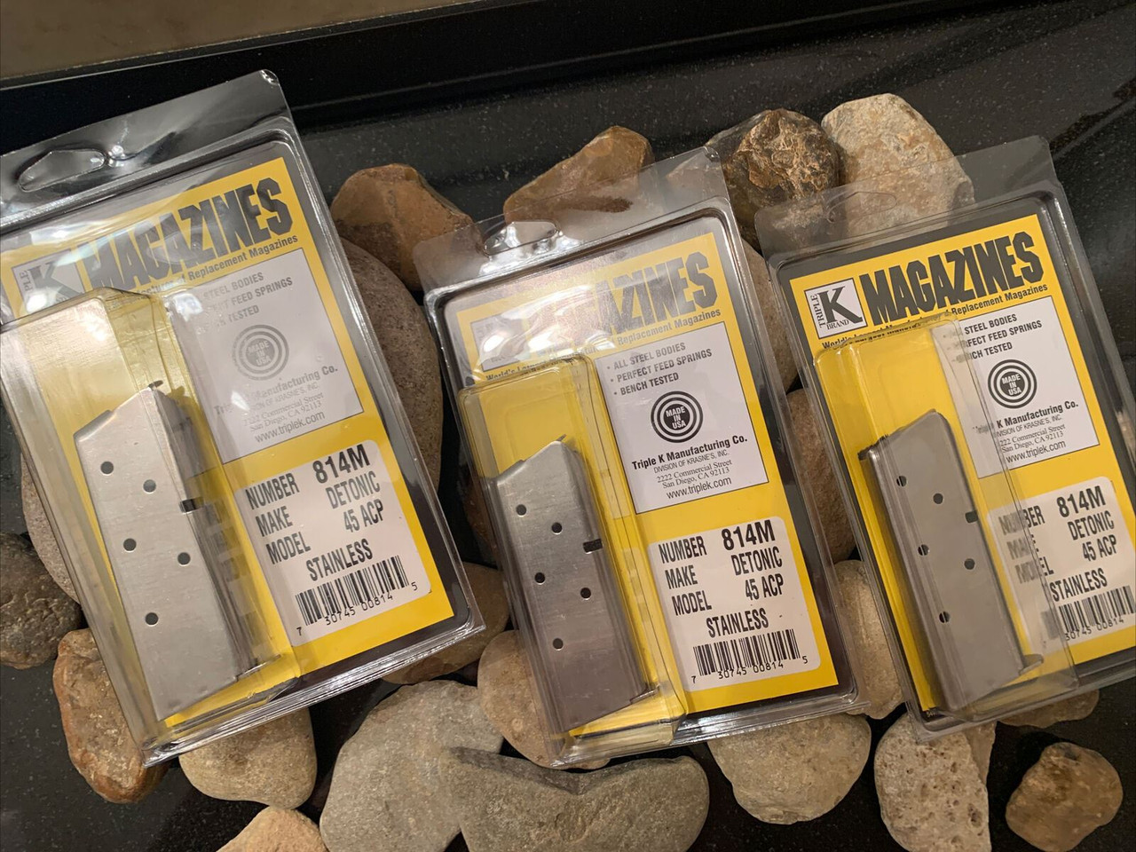 3 Pack Detonics Combat Master 45 ACP Magazine 6rd DETONIC .45ACP ...