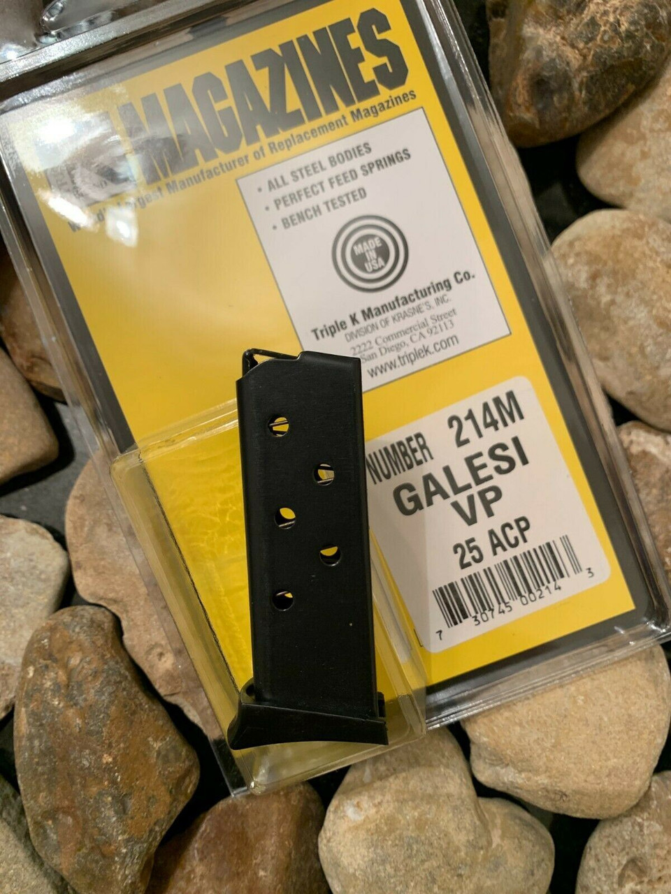 2-Pack 6RD Magazine Fits Galesi Vest Pocket VP25 M9 1952 214M Sterling ...