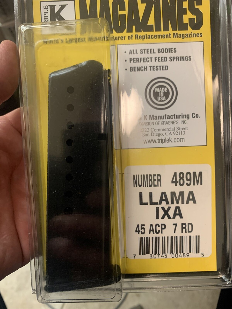 2-Pack Magazine for Llama Models IX IXA 45 .45 Auto ACP 7 Rd Clip Mag ...