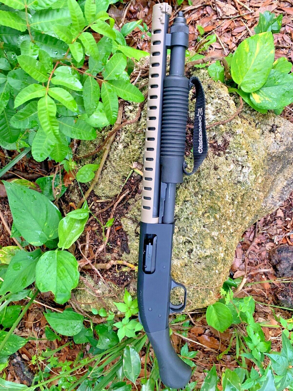 FDE TAN Mossberg Shockwave Heat Shield Shotgun 12 Gauge CUSTOM ROUGH ...