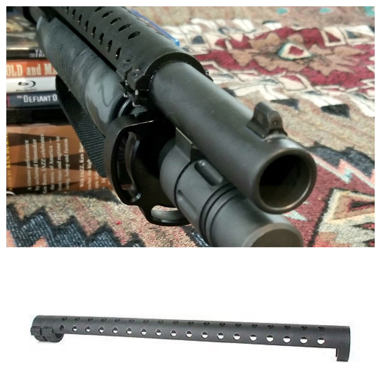 MOSSBERG 590 A1 Heat Shield Tactical Shotgun A1 12 Gauge CUSTOM ROUGH ...
