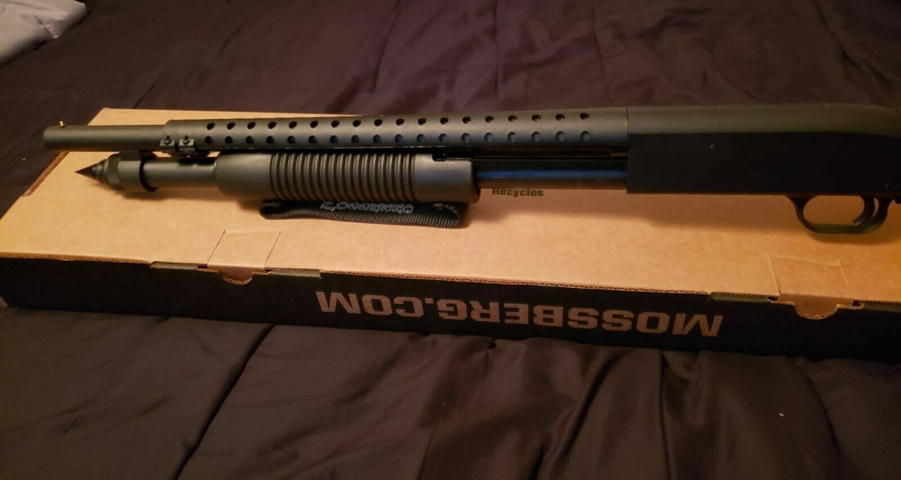 MOSSBERG 590 A1 Heat Shield Tactical Shotgun A1 12 Gauge CUSTOM ROUGH ...
