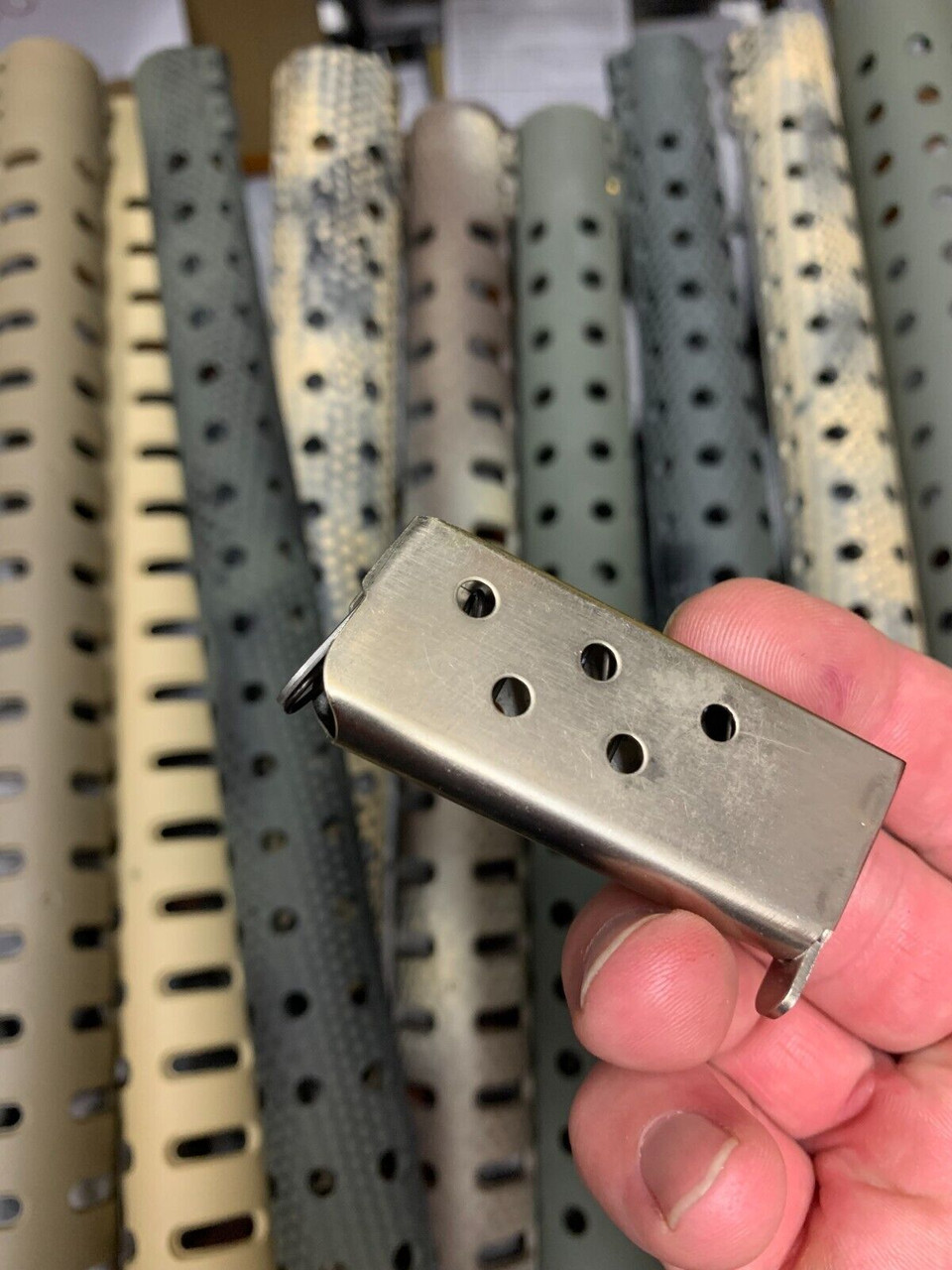 Bauer Vest Pocket 25 ACP Magazine .25 STAINLESS NICKEL 6RD Mag Mags USA ...