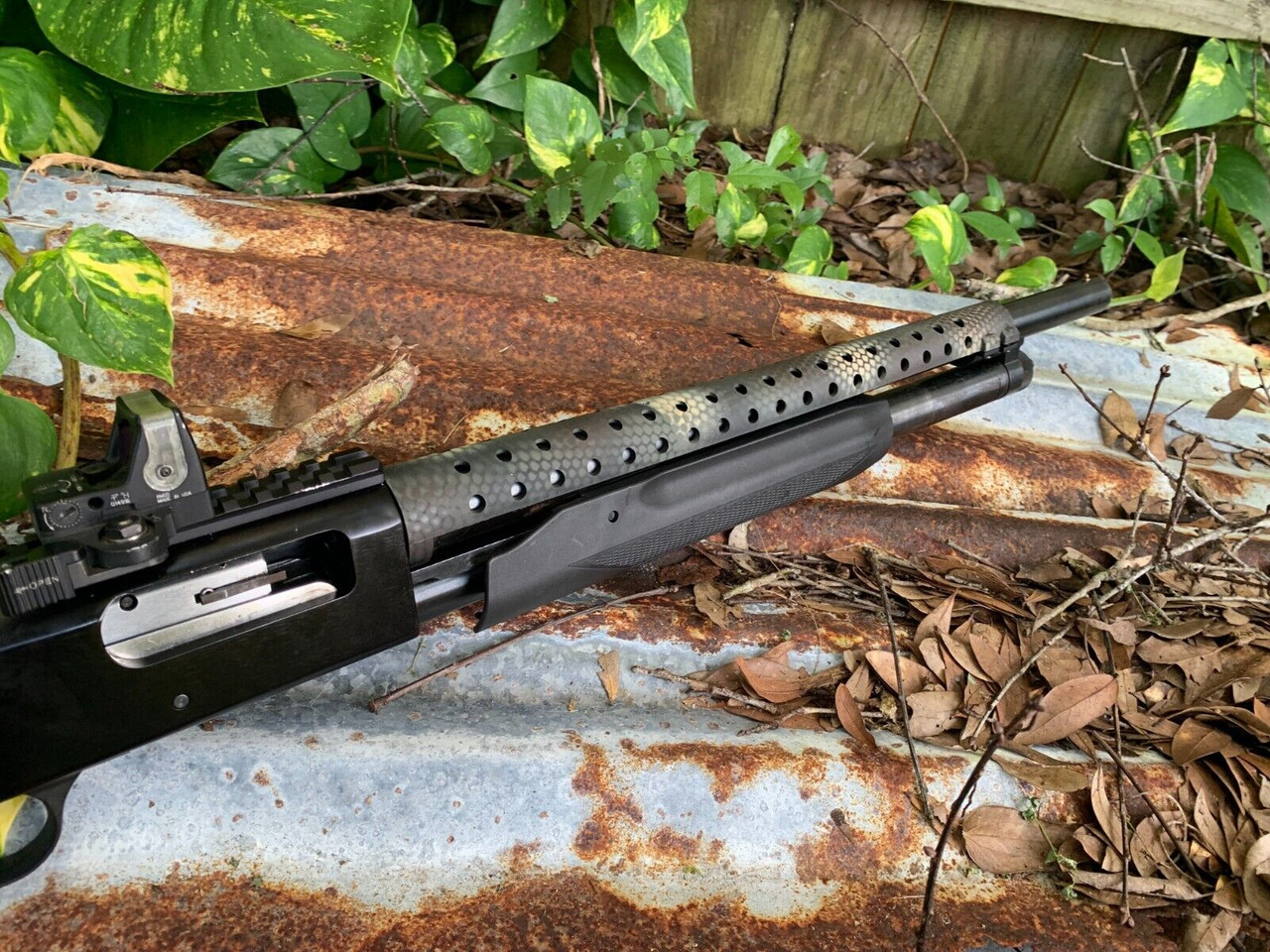 Custom PAINT 4-Piece CAMO GRID HAWK 982 Heat Shield Shotgun 12 GAUGE ...