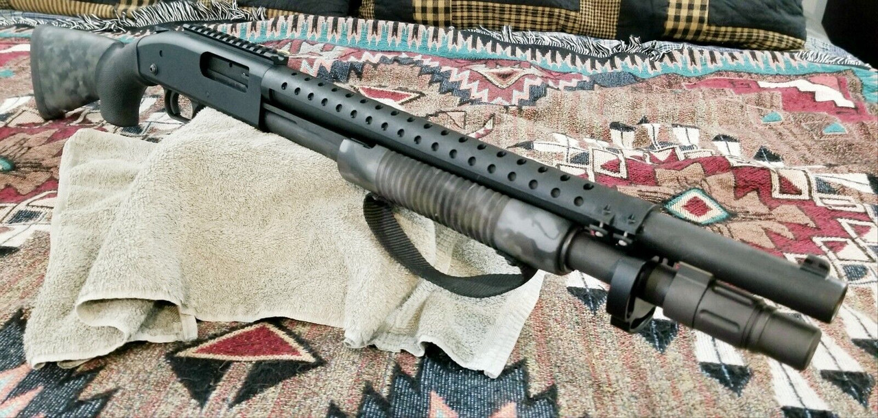 Custom PAINT 4-Piece CAMO GRID Remington 870 Heat Shield Shotgun 12 ...
