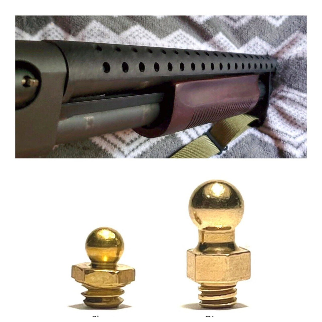 JUMBO BEAD Sight + MAVERICK 88 Heat Shield Tactical Shotgun BLACK ROUND ...