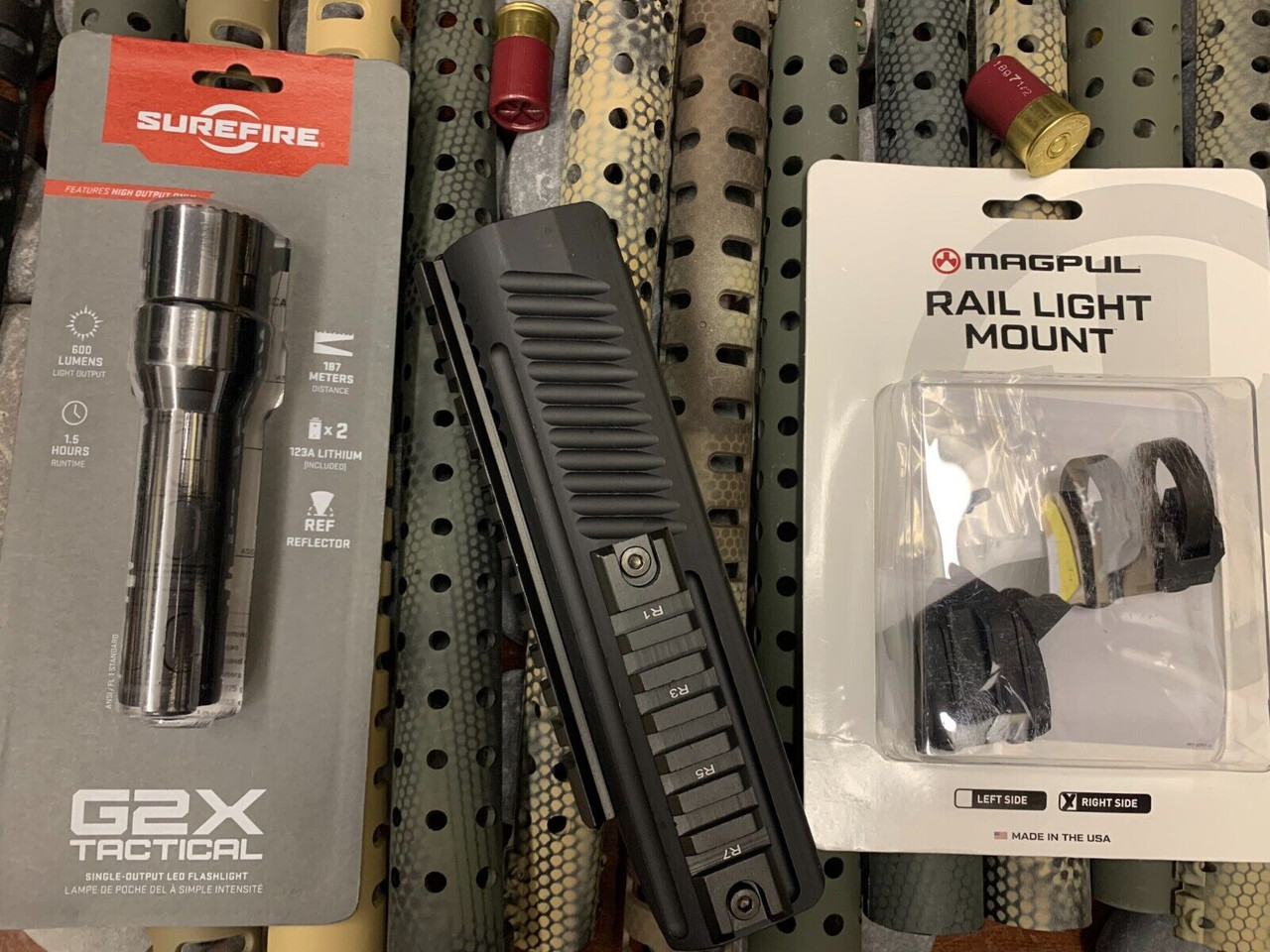 SUREFIRE TORCH + Aluminum Remington 870 Forend Flashlight HEAVYWEIGHT ...