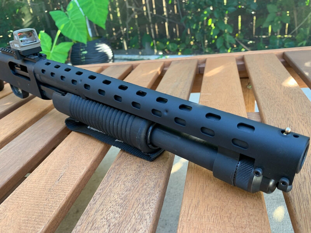 (MATTE BLACK) MOSSBERG 590 SHOCKWAVE Tactical Steel HEAT SHIELD 12 + 20 ...
