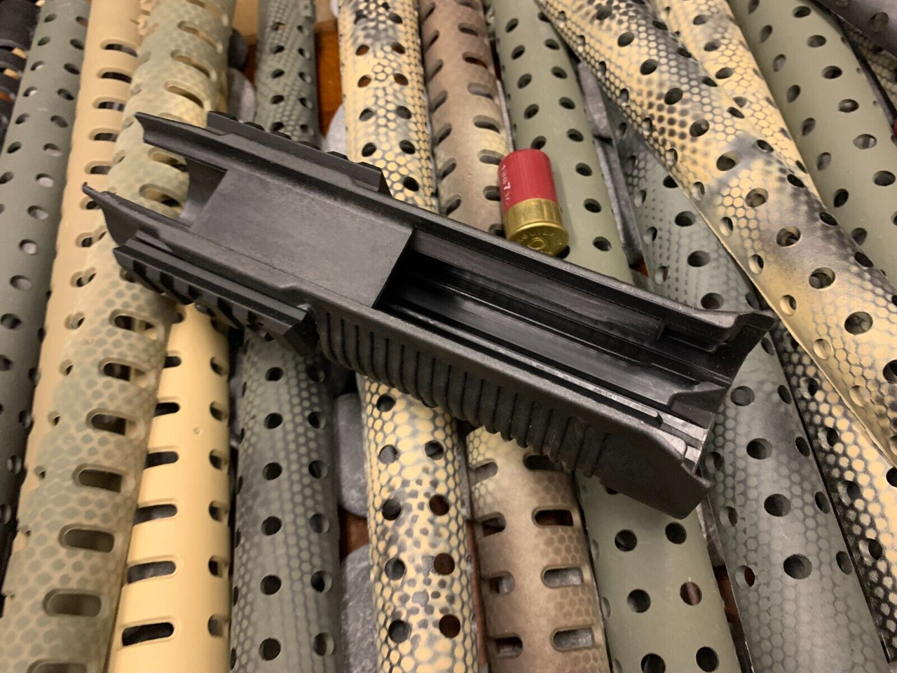 Custom HEAT SHIELD + Aluminum Picatinny Rails FOREND PARDNER PUMP ...