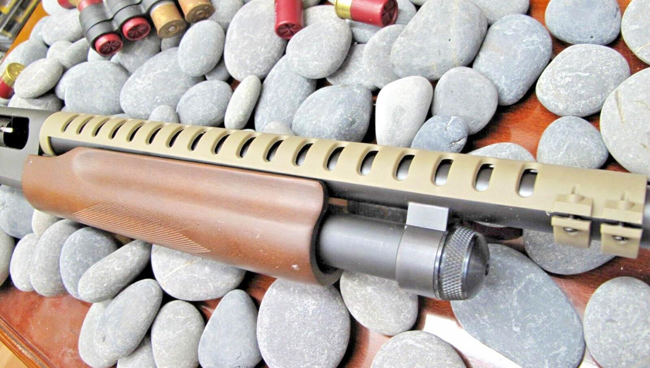 FDE DESERT TAN SAVAGE 350 Heat Shield Tactical Shotgun 12 Gauge Barrel ...