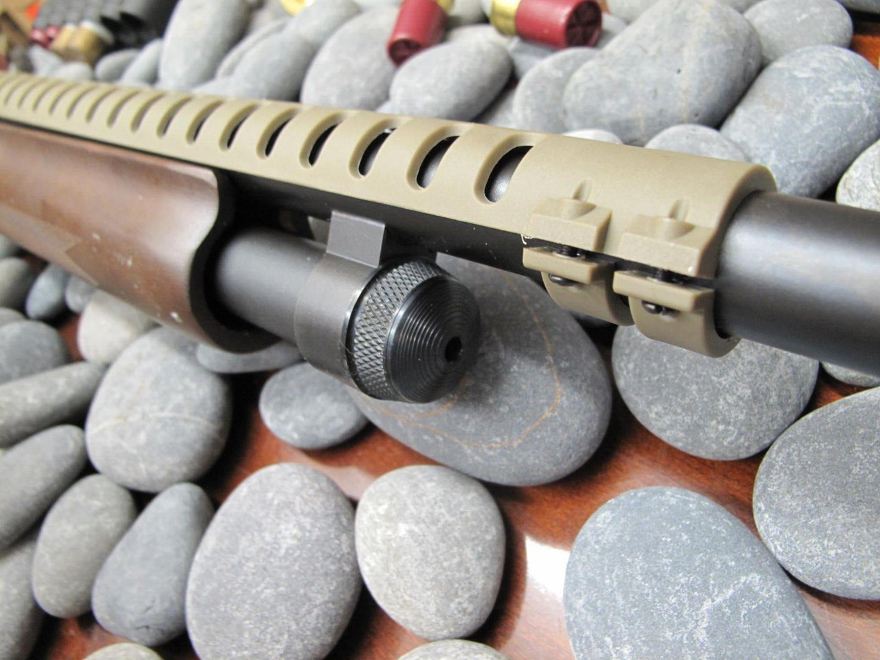 FDE DESERT TAN SAVAGE 350 Heat Shield Tactical Shotgun 12 Gauge Barrel ...