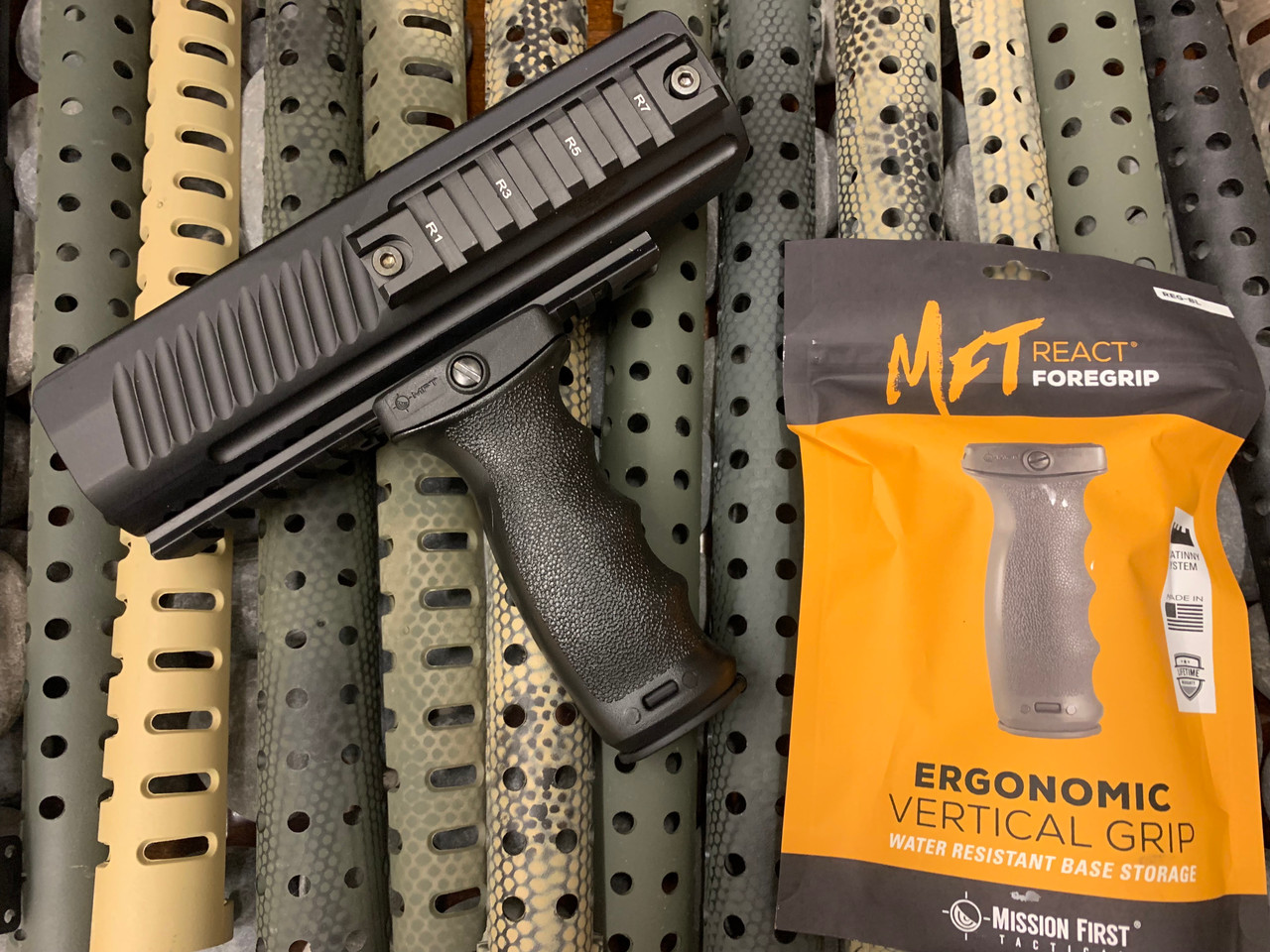870 Remington Milled Aluminum Forend + MFT Short Vertical STUB Grip ...