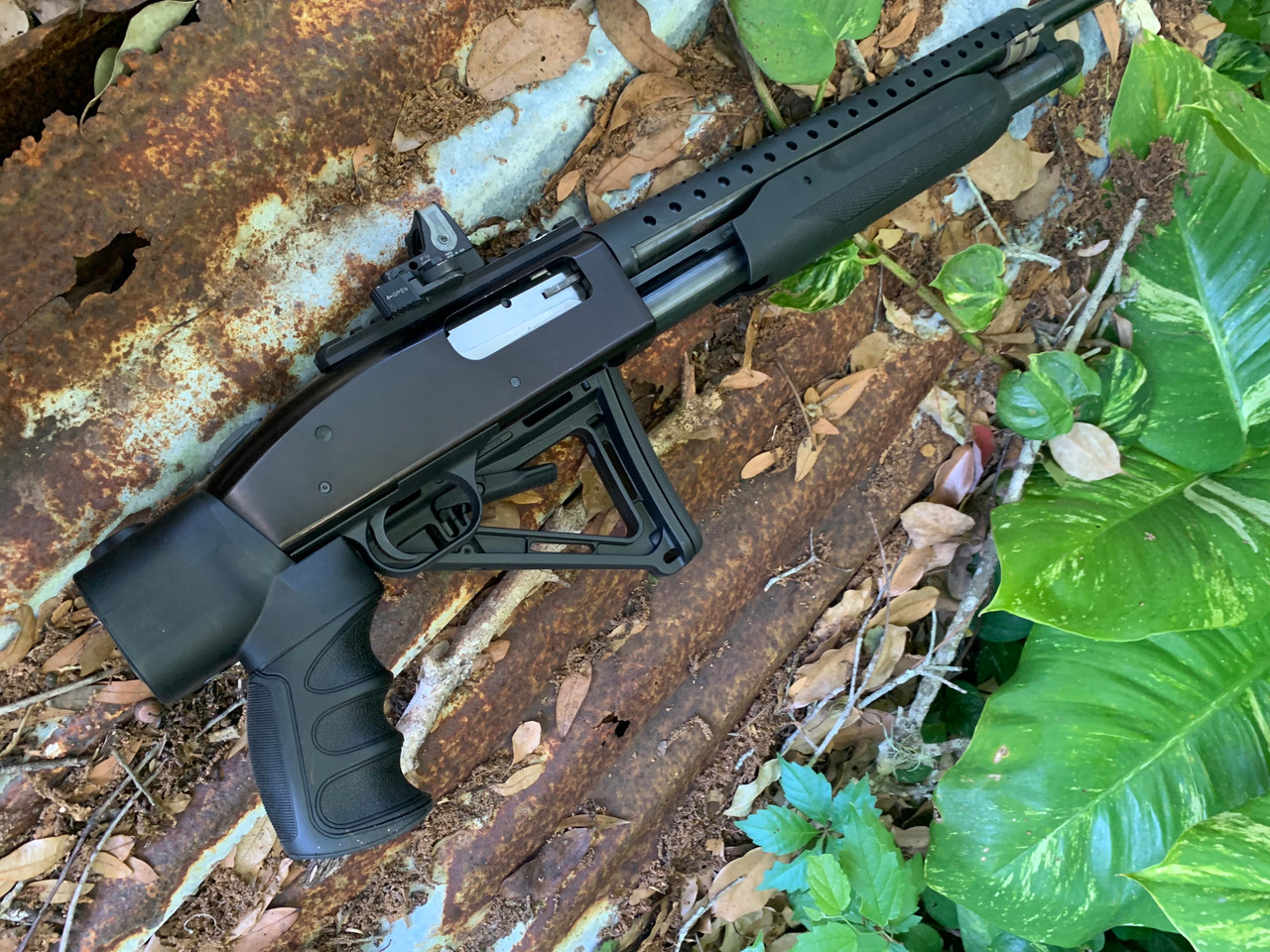 Mossberg SHOCKWAVE Side Folding + MAGPUL MOE STOCK Folder ALL USA MADE ...