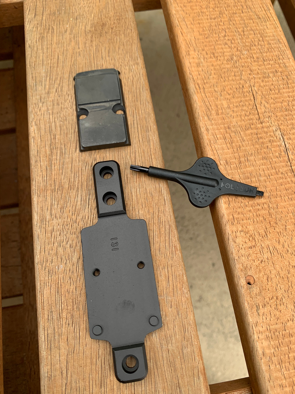 FDE TAN Holosun 509T + Mossberg 590A1 MOUNT Titanium Solar Backup w ...