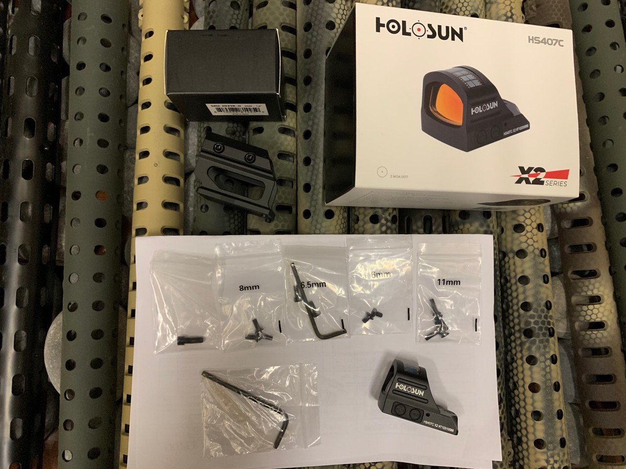 Holosun 407C + High Mount Red Dot Solar - Slade Street Tactical
