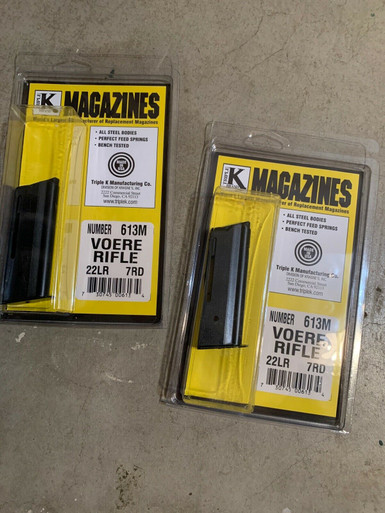 2-Pack Voere Rifle Magazine .22lr 22 7 Round USA made LIFETIME WARRANTY ...
