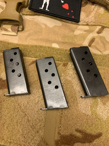 3 PACK Walther Model 2 and Model 5 6 Round .25 Magazine Very Scarce Mag ...