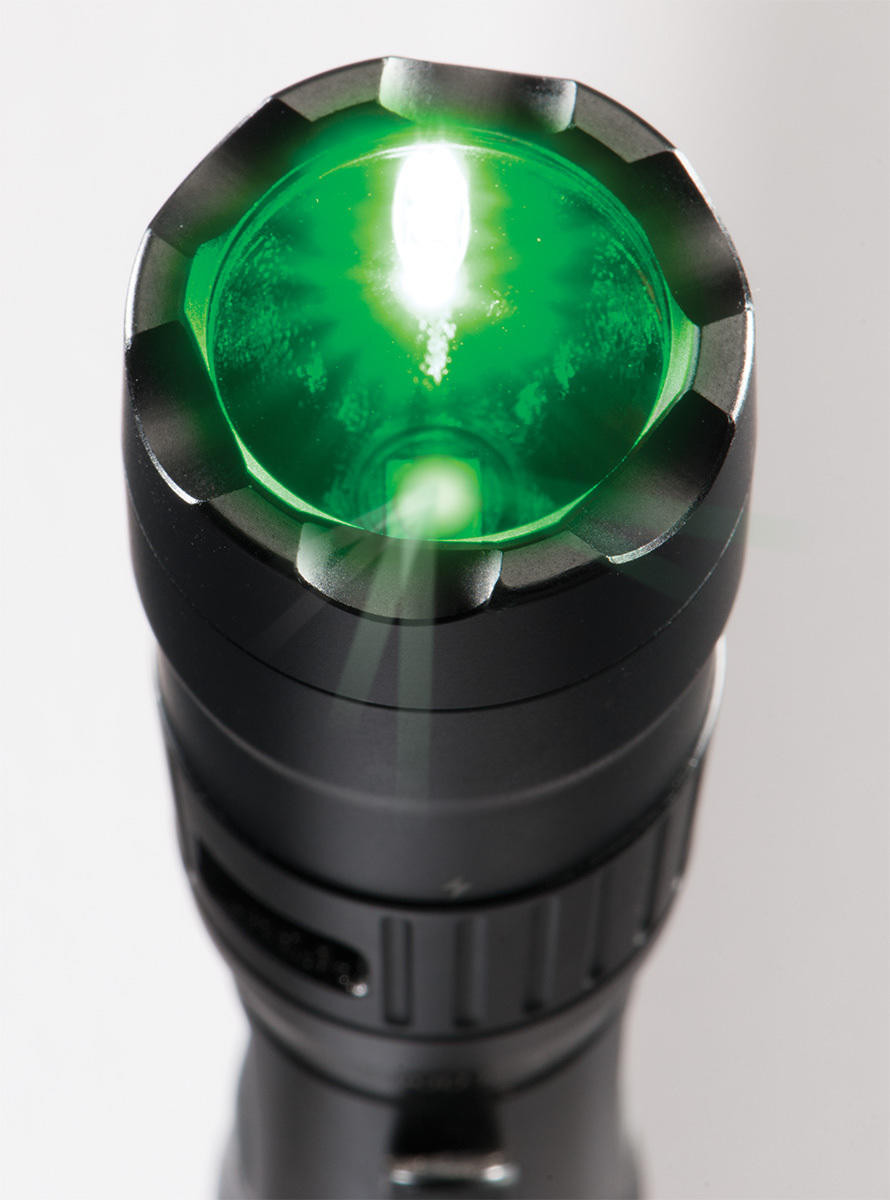 Pelican White Green Red Rechargeable Flashlight
