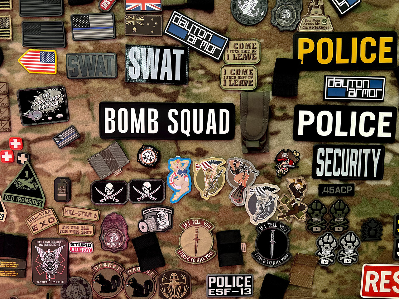 PVC Bomb Squad Patch | Custom EOD Gear Armor Kit Solutions