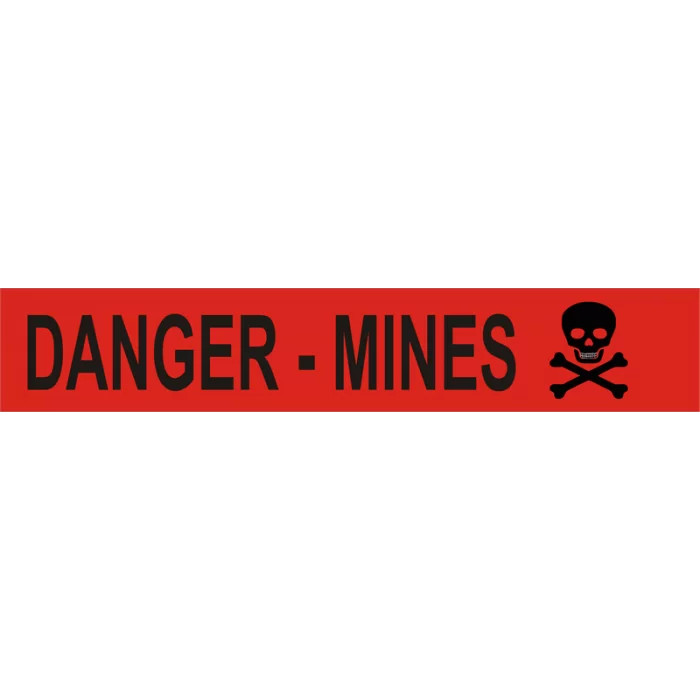 Mine Warning Tape | HMA | Landmine Demining Tape | EOD Gear