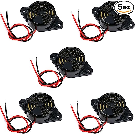 24V Piezo Alarm Buzzer - 95dB Continuous - 5 Pack - EOD Gear