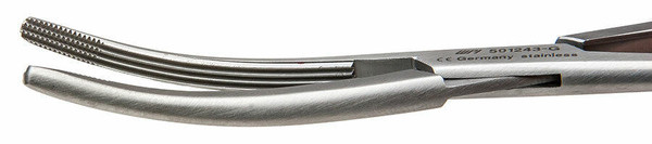 Curved Forceps Longitudinal Serrations EOD Gear