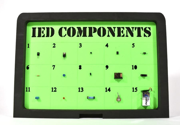 IED Components Display Board | EOD Gear IED Electronics