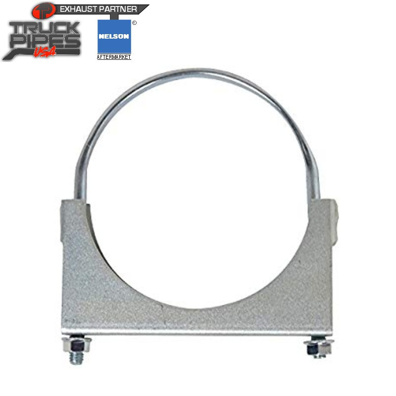 6" Chrome Plated Heavy Duty U-Bolt Exhaust Clamp Nelson 89570K