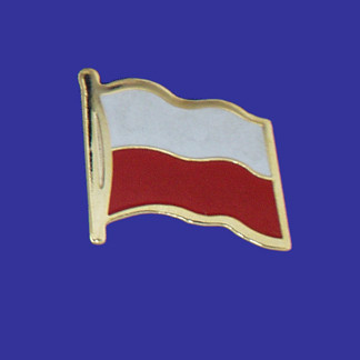 Poland (no Eagle) Single Flag Lapel Pin - fredsflags