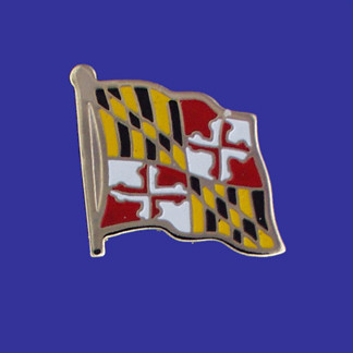 Maryland Single Flag Lapel Pin - fredsflags