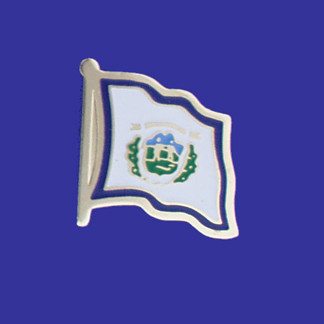 West Virginia Single Flag Lapel Pin - fredsflags