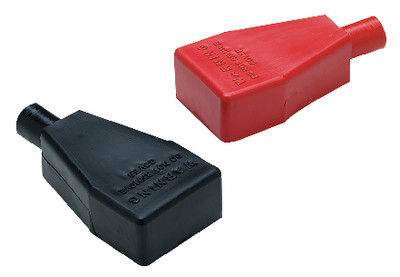 2 Pack of 2 to 2/0 AWG Red and Black Clamp On Type Battery Terminal ...
