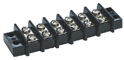 6 Gang Screw Terminal Block with Nickel Plated Brass Contacts for Boats ...