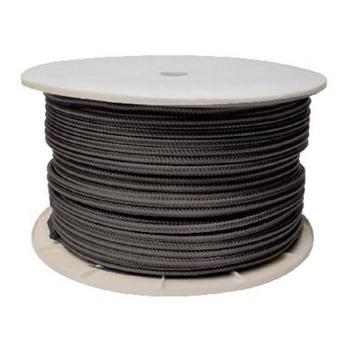 1/2 Inch x 600 Ft Black Double Braid Nylon Rope Spool for Boats - White ...