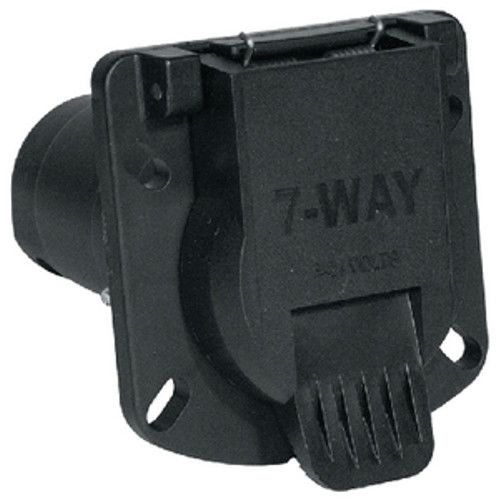 Heavy Duty 7 Way Round Tow Vehicle Side Socket Connector - White's Marine