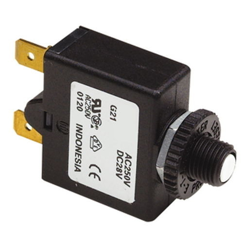 5 Amp Panel Mount Push Button Circuit Breaker for Boats - Push to Reset ...