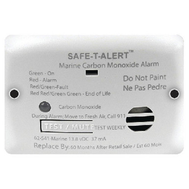 12 Volt Flush Mount Carbon Monoxide Detector for Boats, RVs and More ...