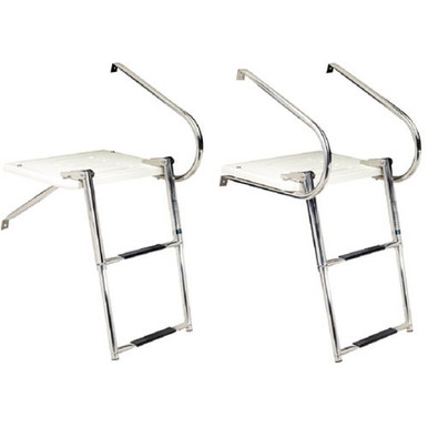Fiberglass Swim Platform with 2 Step Ladder for Outboard or Sterndrive ...