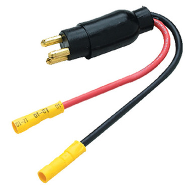 Motor Side Male 2 Wire Trolling Motor Plug for Boats - 10 AWG Wire ...