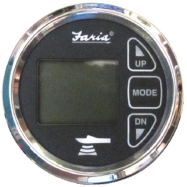 Digital Depth Sounder, Black w/Transom Mounted Transducer and ...
