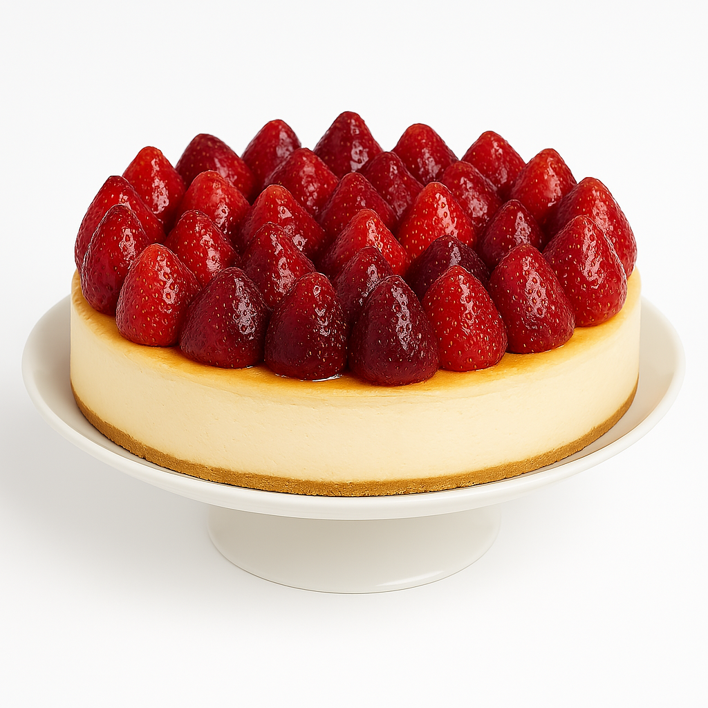 NY Cheesecake w/strawberries - 10" - Veniero's