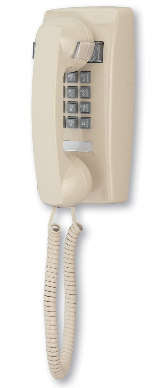 Cortelco 2554 VBA 20M (Black) Basic Analog Wall Phone - 255400-VBA-20M